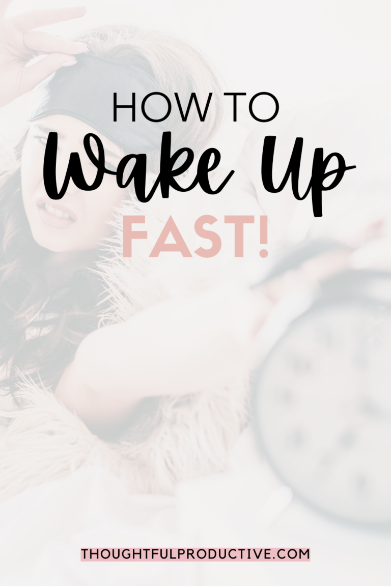 How to Get Up Fast in the Morning
